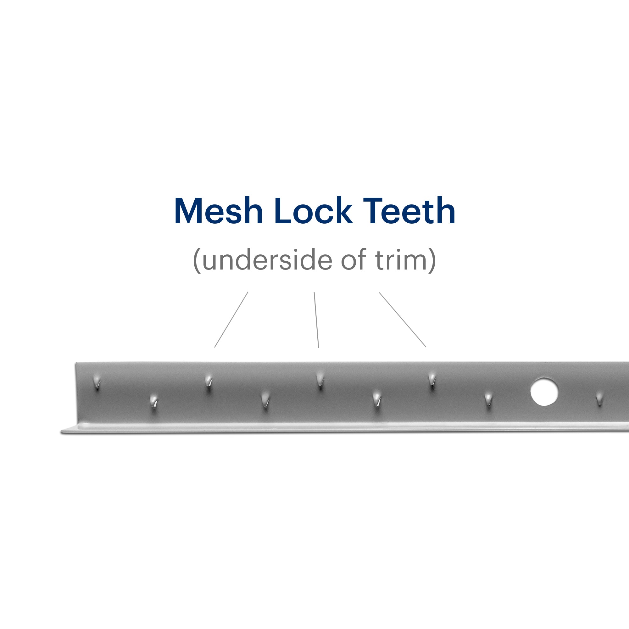 BMM Aluminium 4mm Ultra Klip-lok Roll with Screws only Mesh Lock Trim ...