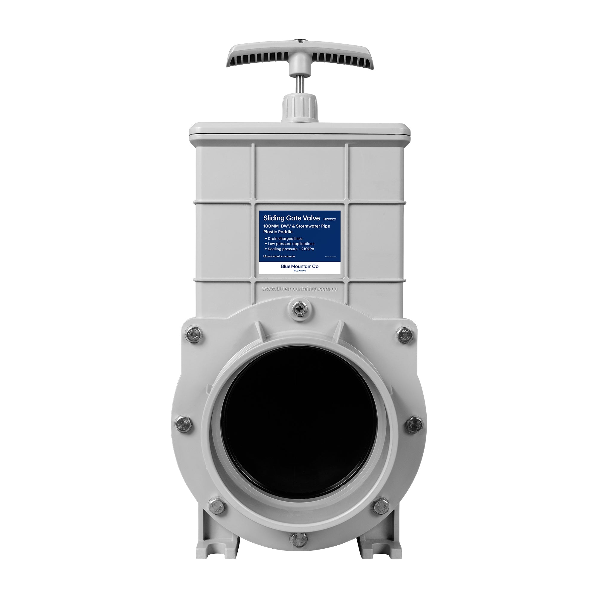 100mm Sliding Gate Valve (Plastic Paddle) – Blue Mountain Co AU