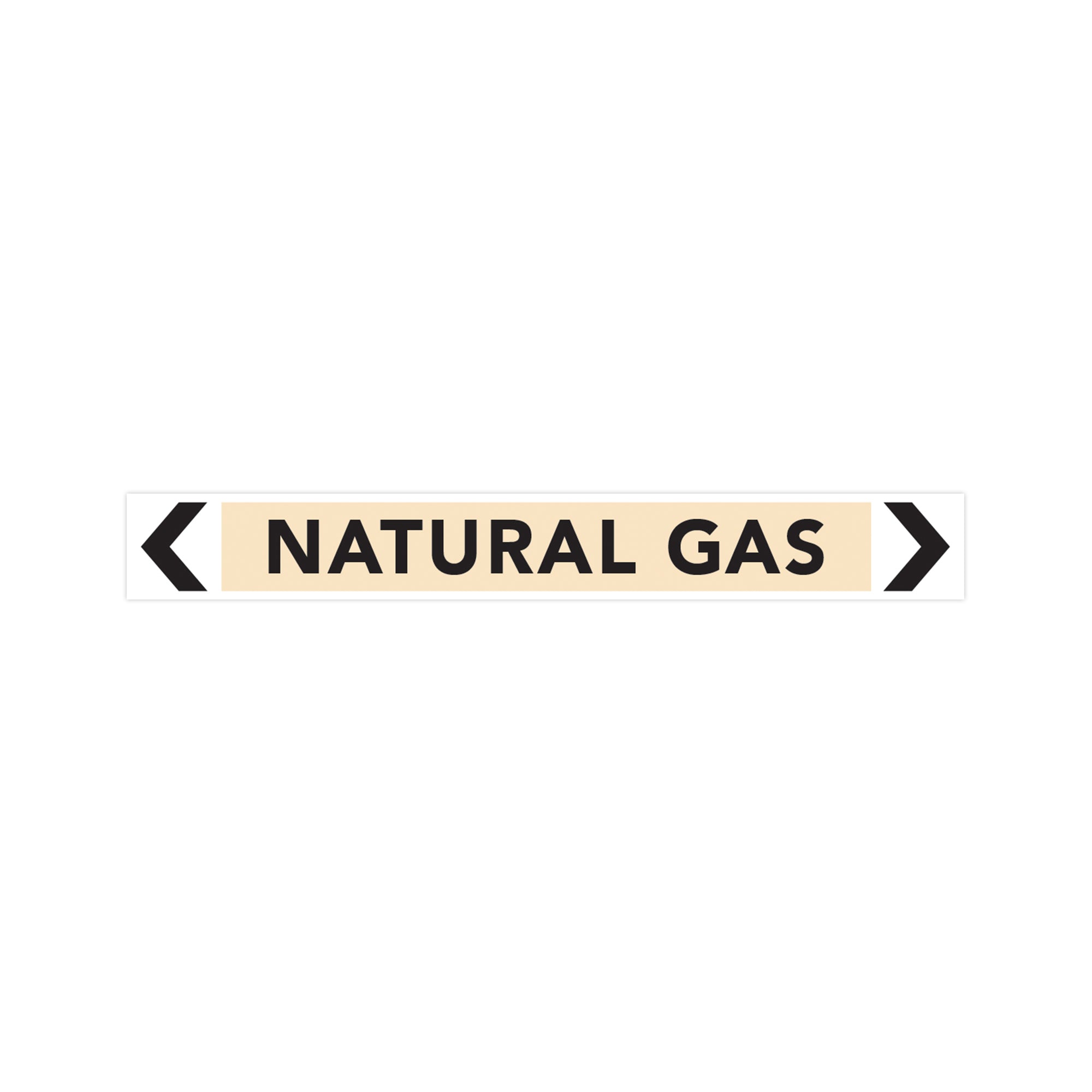 NATURAL GAS (Beige)10 Pkt Large Pipemarker – Blue Mountain Co AU